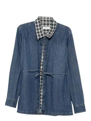 Dries Van Noten Long-sleeved Shirt - Blue