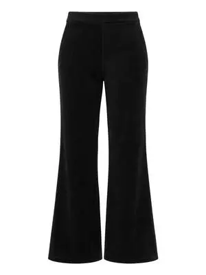 TRAFFIC PEOPLE Corrie's Bravado Velvet Cord Bouvier Wide Leg Trousers - Black