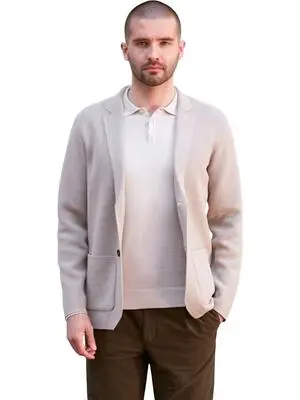 PAUL JAMES Midweight Cotton Deconstructed Blazer Fawn