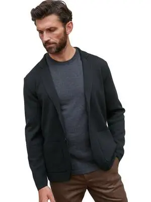 PAUL JAMES Lightweight Merino Wool Knitted Blazer