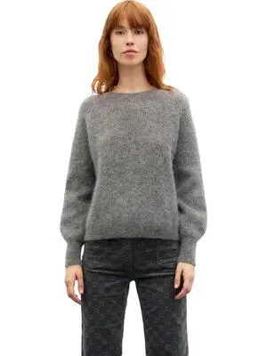 Gerard Darel Riya Mohair Blend Sweater - Bronze