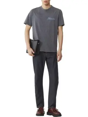LANVIN Ribbon Cotton T-shirt - Charcoal