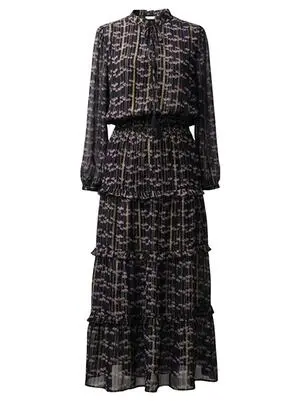 NOOKI DESIGN Hudson Dress Multi - Blue