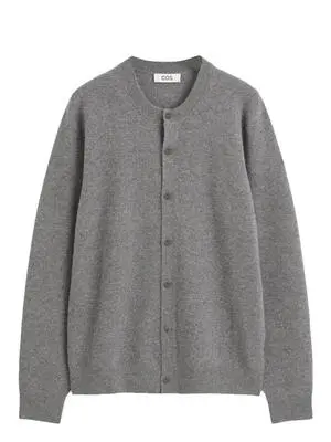Cos Cashmere Cardigan - Gray