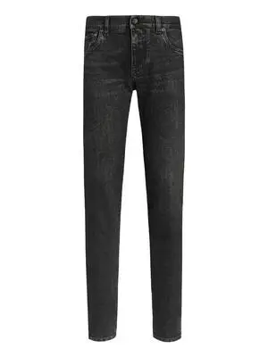 Dolce & Gabbana Denim Regular & Straight-leg Jeans - Black