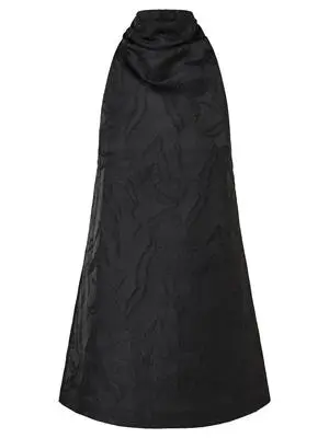 ROAME Kalli Jacquard Mini Dress - Black