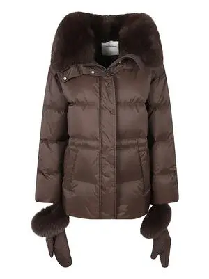 YVES SALOMON Jackets - Brown