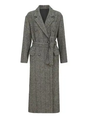 Brunello Cucinelli Grey Coats Double Breasted & Peacoats - Gray