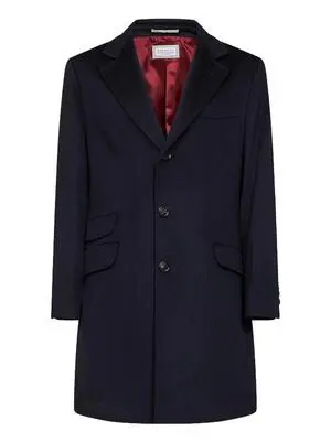 Brunello Cucinelli Coats Single Breasted Coats - Blue