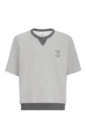 BRUNELLO CUCINELLI Brunello Cucinelli Grey T-Shirts & Vests - T-Shirts Men