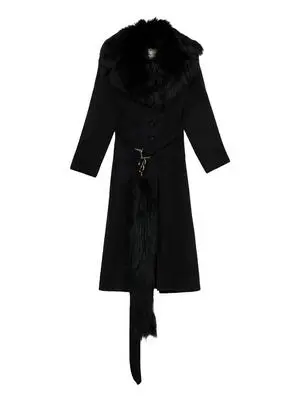 Blumarine Coats Single Breasted Coats - Black
