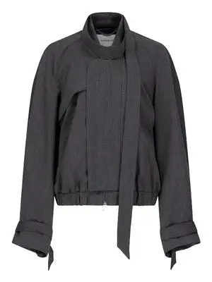 Victoria Beckham Grey Jackets Bomber Jackets - Gray