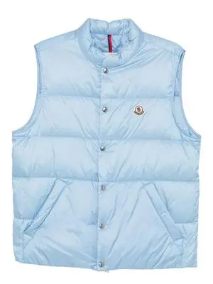 MONCLER Moncler Blue Jackets - Waistcoats & Gilets Men