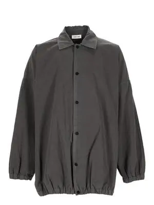 Fear Of God Giacca A Vento Con Logo - Grey