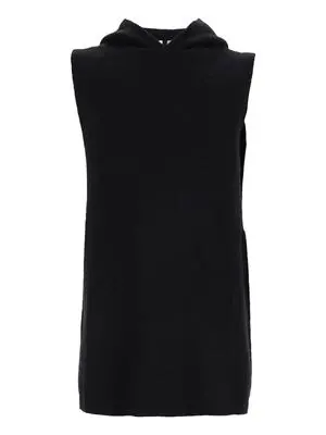 RICK OWENS Top Smanicato In Maglia Di Cashmere