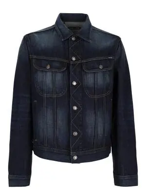 TOM FORD Giacca In Denim - Blue
