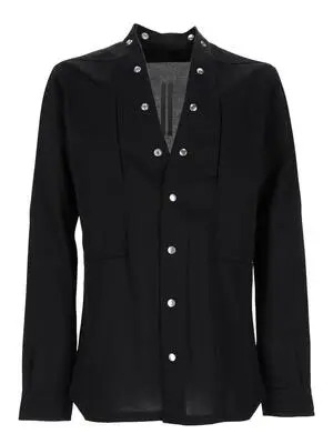 Rick Owens Camicia "larry Fogpocket - Black