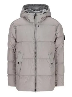 Stone Island Grey Jackets Padded & Down Jackets - Gray