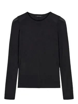 Phoebe Philo Long-sleeve Panelled Top - Black
