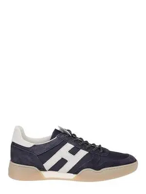 Hogan H357 Monogram Patch Sneakers - Black