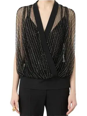 Sportmax Mesh Top - Black