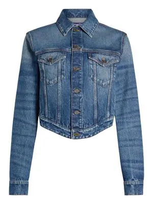 JEAN PAUL GAULTIER The Jpg Curved Denim Jacket - No