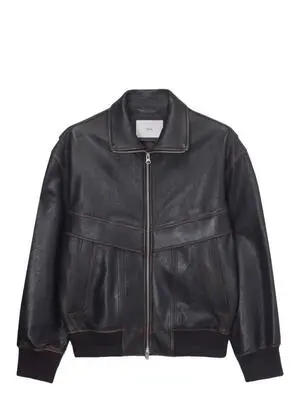 DUNST Long-sleeve Leather Jacket - No