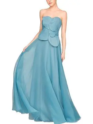 THEIA Lyon Structured Bodice Gown