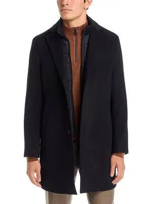 Cardinal Of Canada Leclaire Wool Blend Top Coat Black