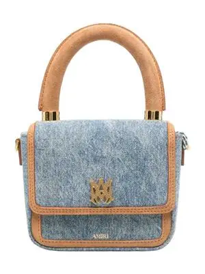 Amiri Micro Tote Bag With Ma Plaque - Blue