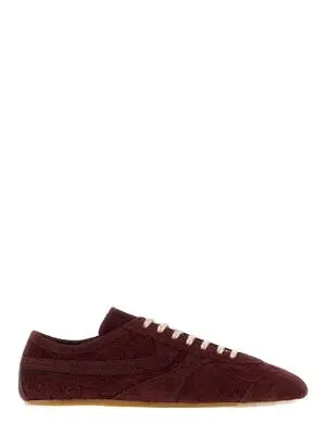 Dries Van Noten Dries Van Noten Women Burgundy Suede Sneakers Multicolor