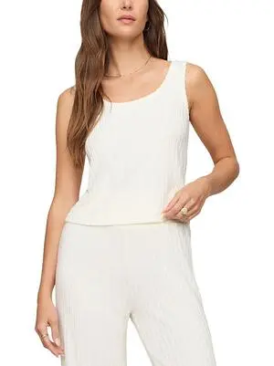 Z SUPPLY Double Scoop Rib Knit Sleeveless Top