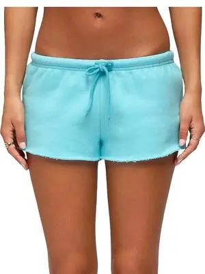 EDIKTED Cutie Sweat Shorts - Turquoise