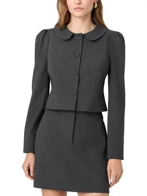 French Connection Tavi Crosshatch Jacket - Graphite