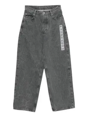 Alexander Wang Grey Denim Straight-leg Jeans - Gray