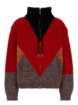 Marni Wool And Cashmere Jacket With M Detail - Red