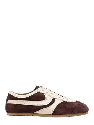 Dries Van Noten Purple Leather Panelled Sneakers - Multicolor