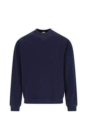 FRAME Embroidered Logo Sweatshirt - Blue