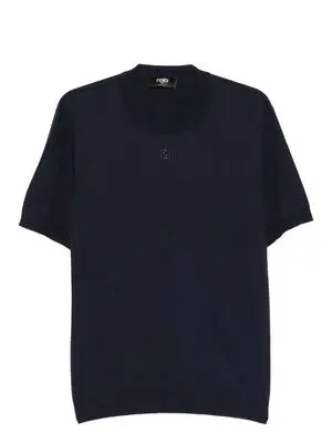 Fendi S Mini Logo T-shirt - Navy