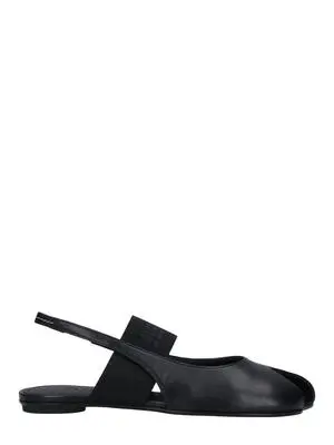 MAISON MARGIELA Mm6 Maison Margiela Leather Slingback Flat Shoes