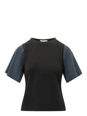 JW Anderson J. W. Anderson Double Layered Tee Black/navy
