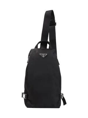 Prada Nylon Backpack, 18cm X 32cm X 10cm - Black