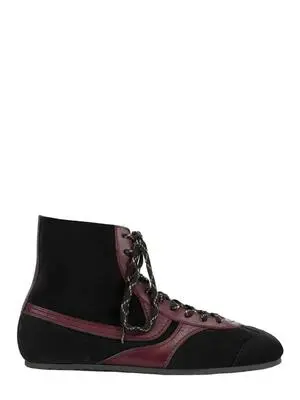 Dries Van Noten Suede High-top Sneakers - Black
