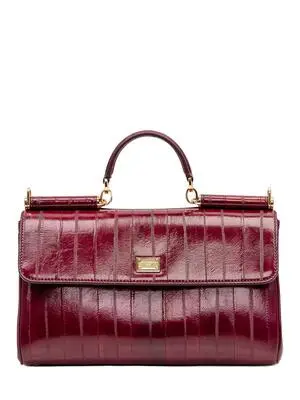 DOLCE & GABBANA Dolce & Gabbana Eel-Effect Top-Handle Handbag