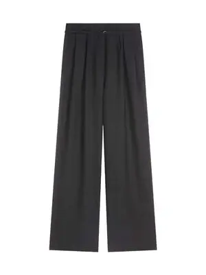 Dries Van Noten Belted Pleated Trousers - Black