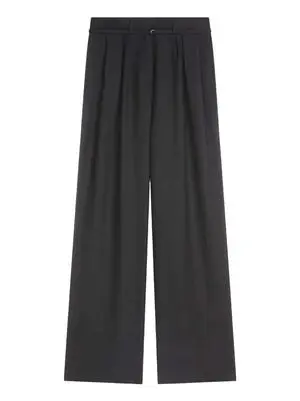Dries Van Noten Belted Pleated Trousers - Black