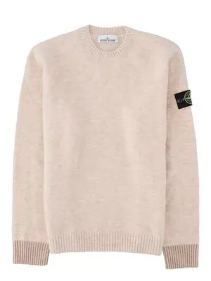 Stone Island Alpaca & Wool Blend Crewneck Sweater - Beige