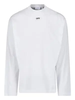 Off-White Logo Cotton T-shirt - White