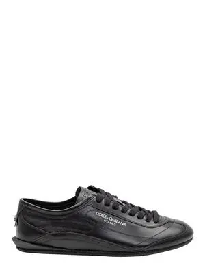 Dolce & Gabbana Dolce & Gabbana Low-Top Vitello Leather Sneaker Nero