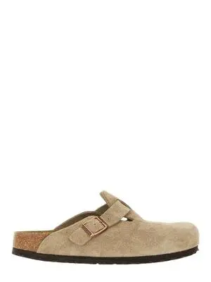 BIRKENSTOCK Boston Suede Narrow-fit Clog Sabot Sandals - Dove
